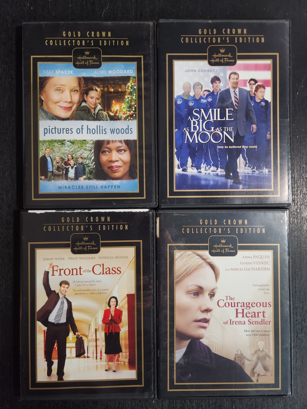 HALLMARK GOLD CROWN COLLECTOR'S EDITION DVD LOT OF 4 ANNA PAQUIN SISSY ...