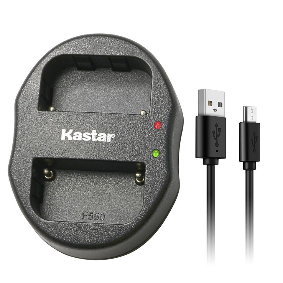 Kastar Battery Dual USB Charger for Sony NP-FM500H & a100 DSLR-A100/B ...