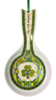 Royal Tara Irish Weave Shamrock New Bone China Spoon Rest, 8.66” in ...