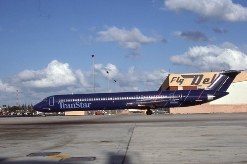 Transtar Airlines MD-80 old colors N933MC 1986 - Kodachrome 35mm slide ...