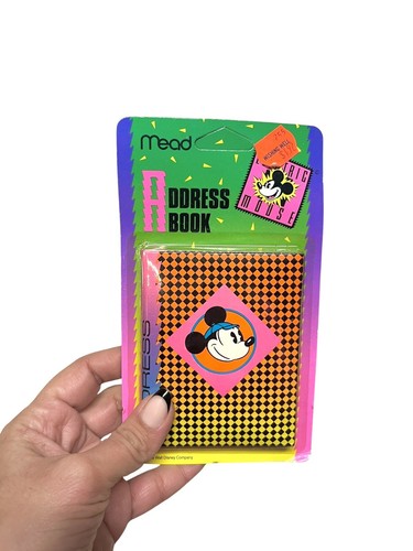 Vintage Disney Mead Mickey Mouse Address Telephone Book 90s New Sealed ...