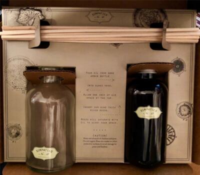 Simpatico " No. 57 " Glass Reed Diffuser & 8oz Bottle of Oil Set NEW ...