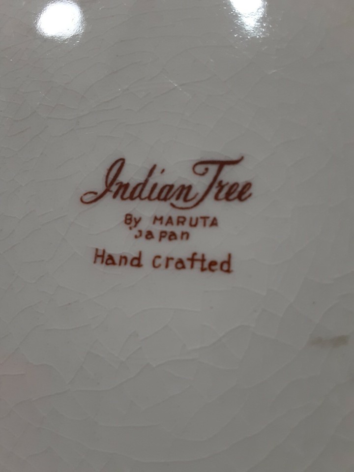 Vintage Indian Tree Dinner Plate Multi-color 10 1/2" Maruta Japan Earth ...