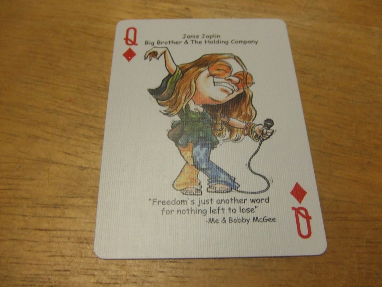 2012 Hero Decks Rock 'n Roll Playing Card Janis Joplin (Big Brother ...
