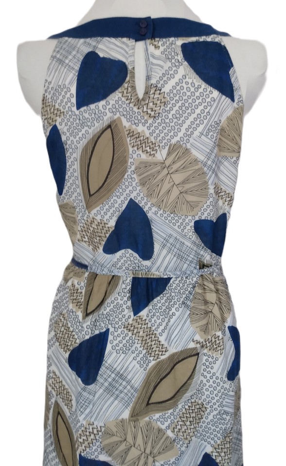 Fat Face maxi long dress 12 summer holiday cruise festival 100% light ...