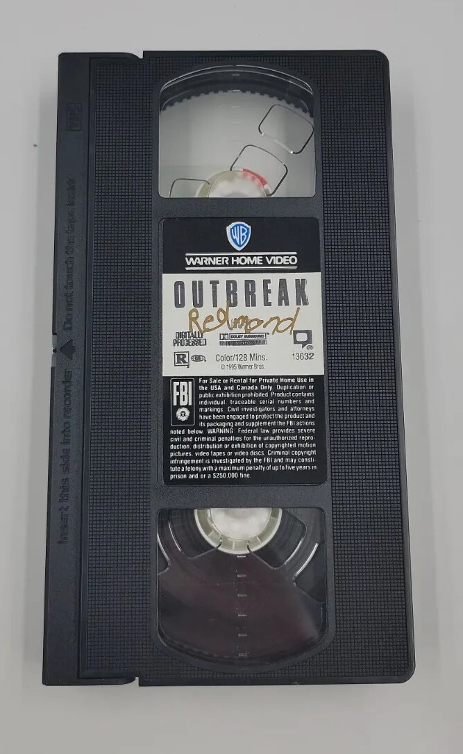 Outbreak (VHS, 1995) Dustin Hoffman, Rene Russo, Morgan Freeman ...