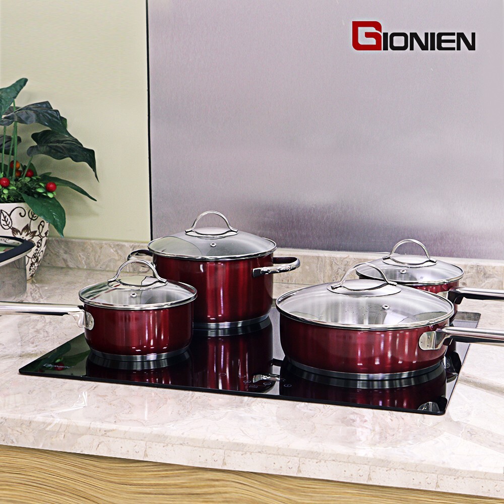 GIONIEN 60cm Ceramic Hob 4 Zone Electric Hob, Built in Electric Cooker ...