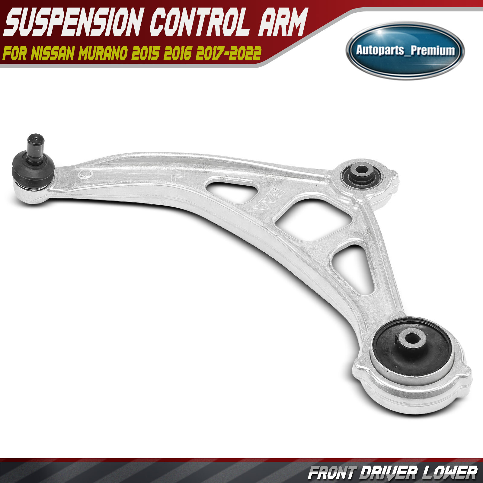 Front Left Lower Control Arm & Ball Joint for Nissan Murano 2015 2016 ...