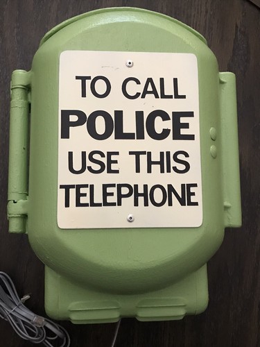 Vintage NYPD Police Call Box Extension Phone Old Telephone “Read ...