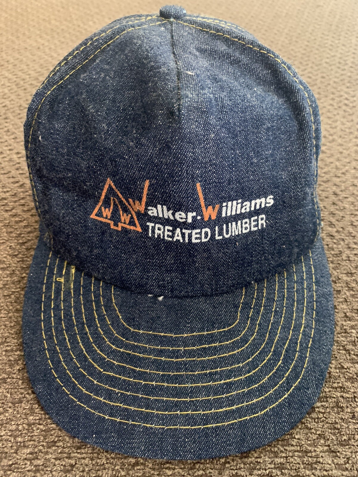 WALKER WILLIAMS Treated Lumber DENIM Snapback Hat Cap… - Gem