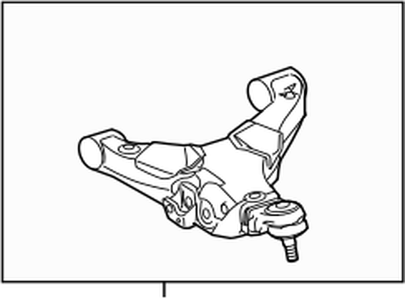 48069-09090 Toyota Arm sub-assy, front suspension, lower no.1 lh ...