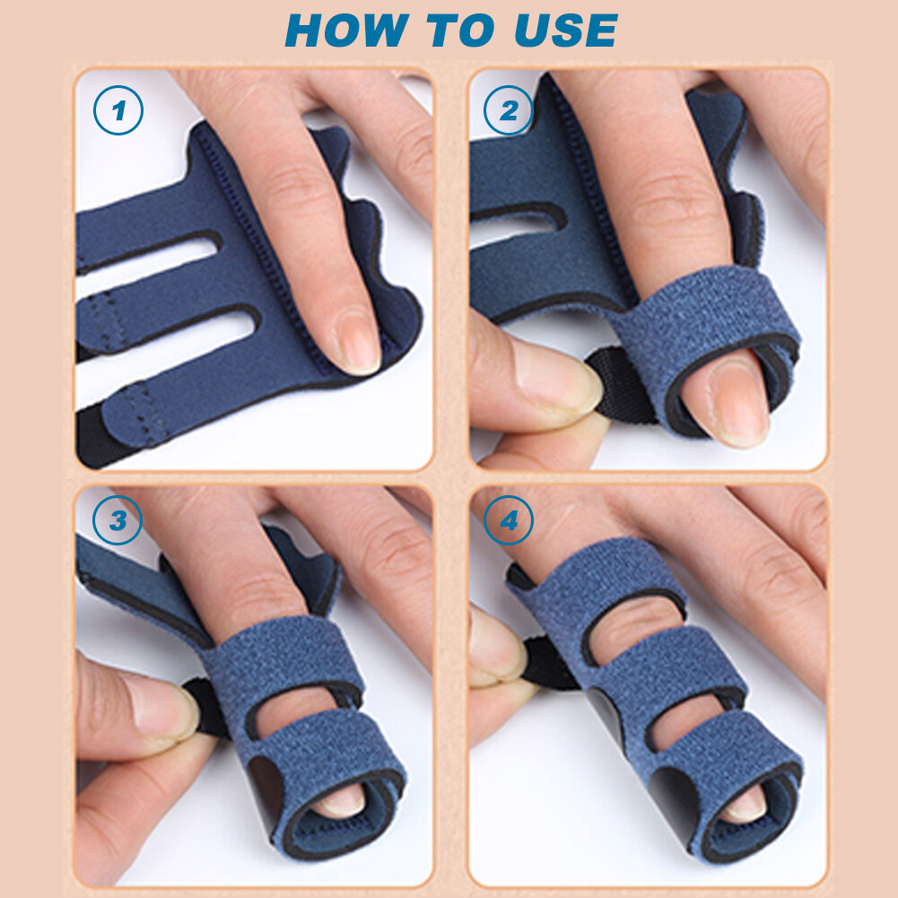 Finger Splint Support Straightening With Adjustable Belt For Broken ...
