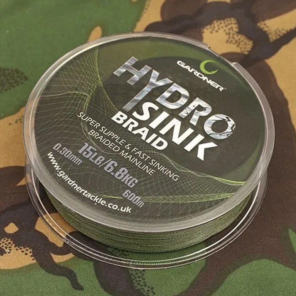 Gardner Hydro-Sink Braid Mainline - 15lb or 22lb - 200m or 600m - Carp Fishing | eBay UK