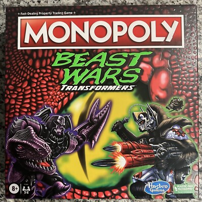 Monopoly-Transformers: Beast Wars Edition Board Game Hasbro (14 Tokens ...