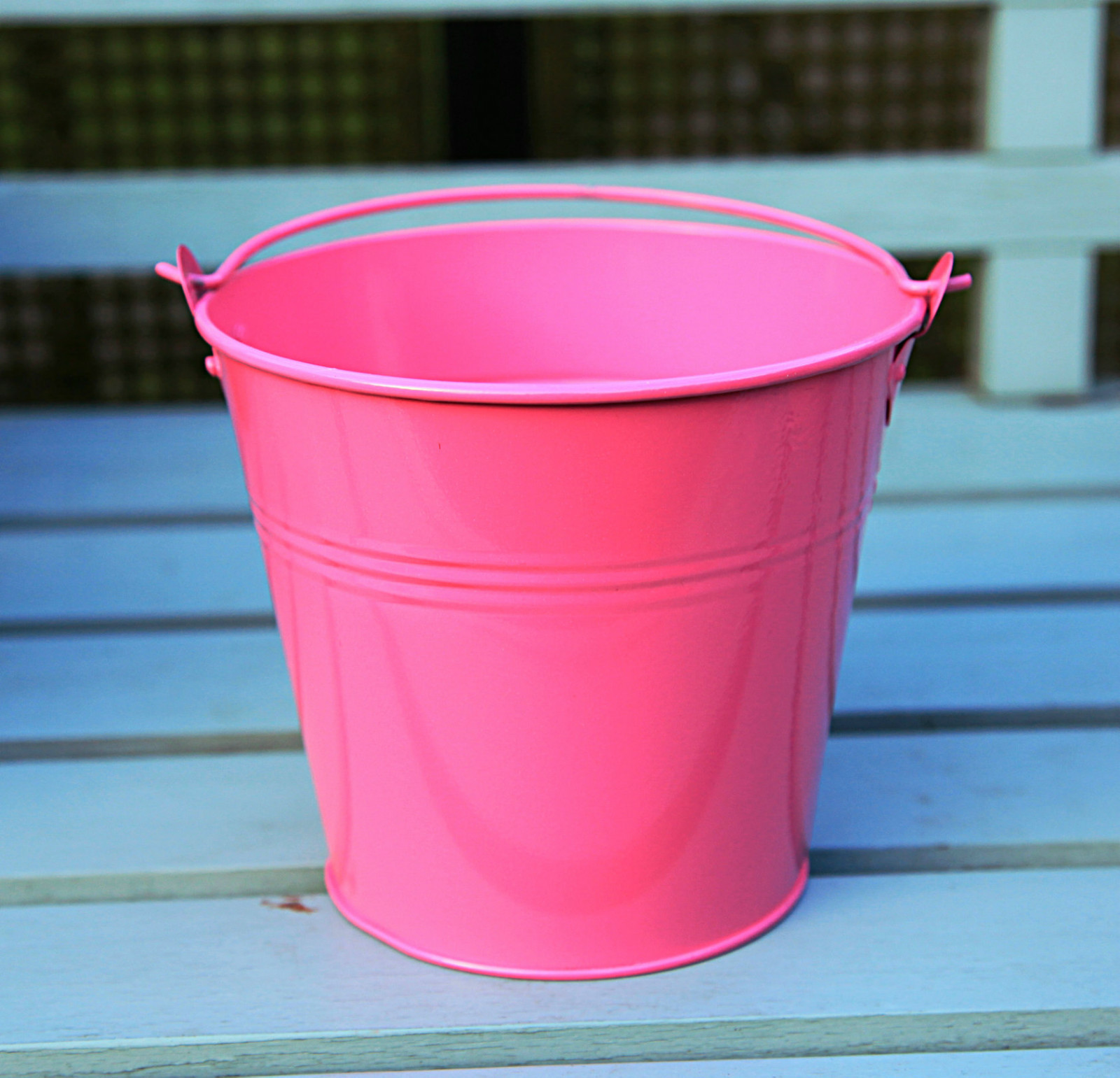 METAL TIN HERB FLOWER BUCKET POT PLANTER WEDDING FAVOURS SWEET TREE ...