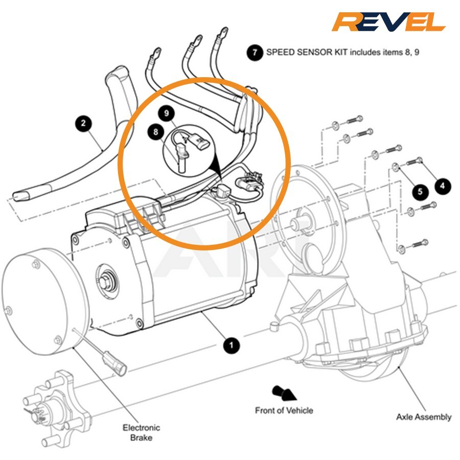 EZGO Cushman Textron OEM Speed Sensor Kit PN 614252 for 09-25 RXV ...