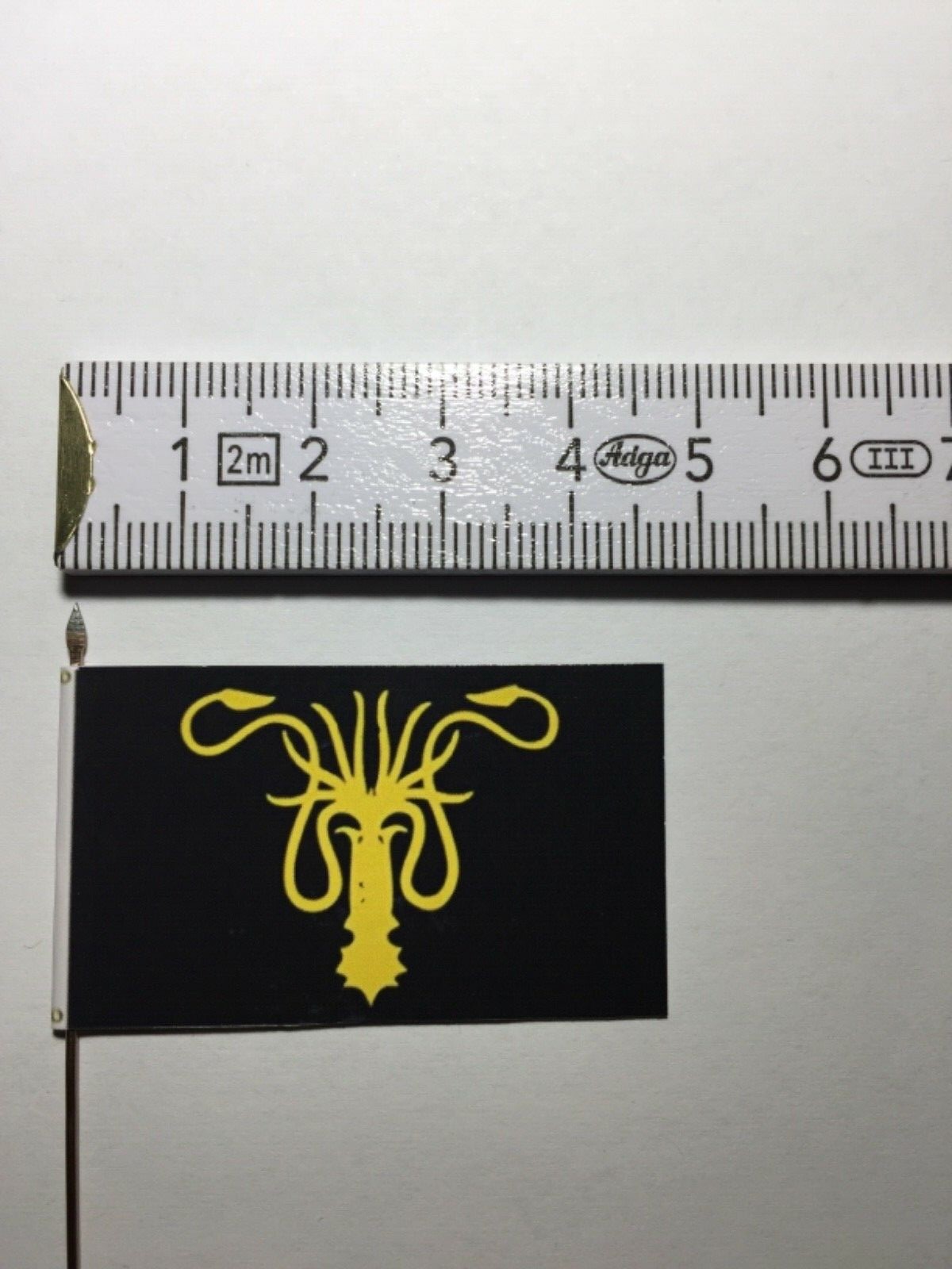 294) 1x 25mm 28mm Medieval GOT Game of Thrones Flag Banner House ...