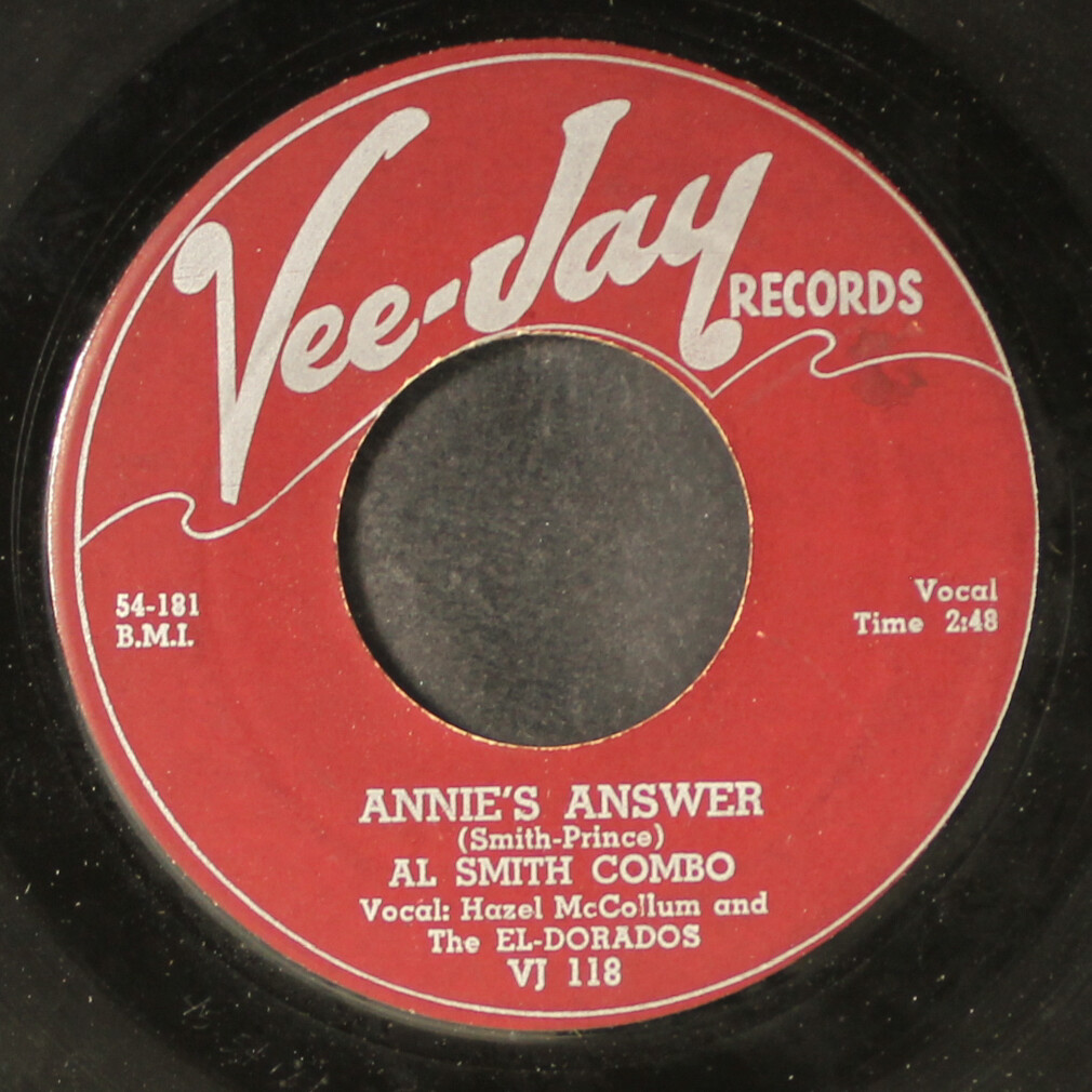 EL DORADOS: annie's answer / living with vivian VEE-JAY 7" Single 45 ...
