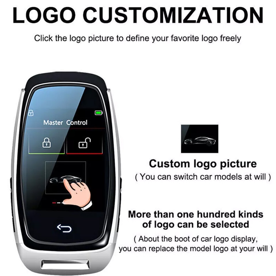 Digital Display Touch Screen Smart LCD Car Key Lock Window Keyless ...