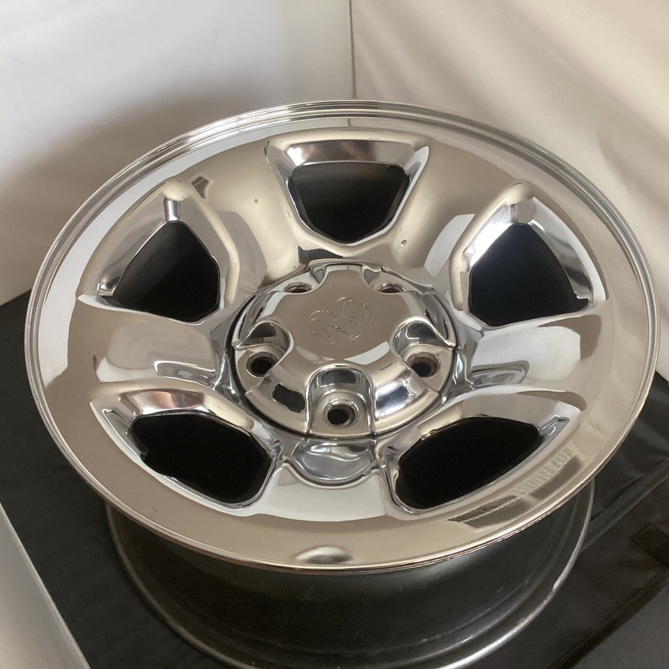 02 - 12 Dodge Ram 1500 5 Lug 17x8" Steel Wheel Chrome Clad OEM ...