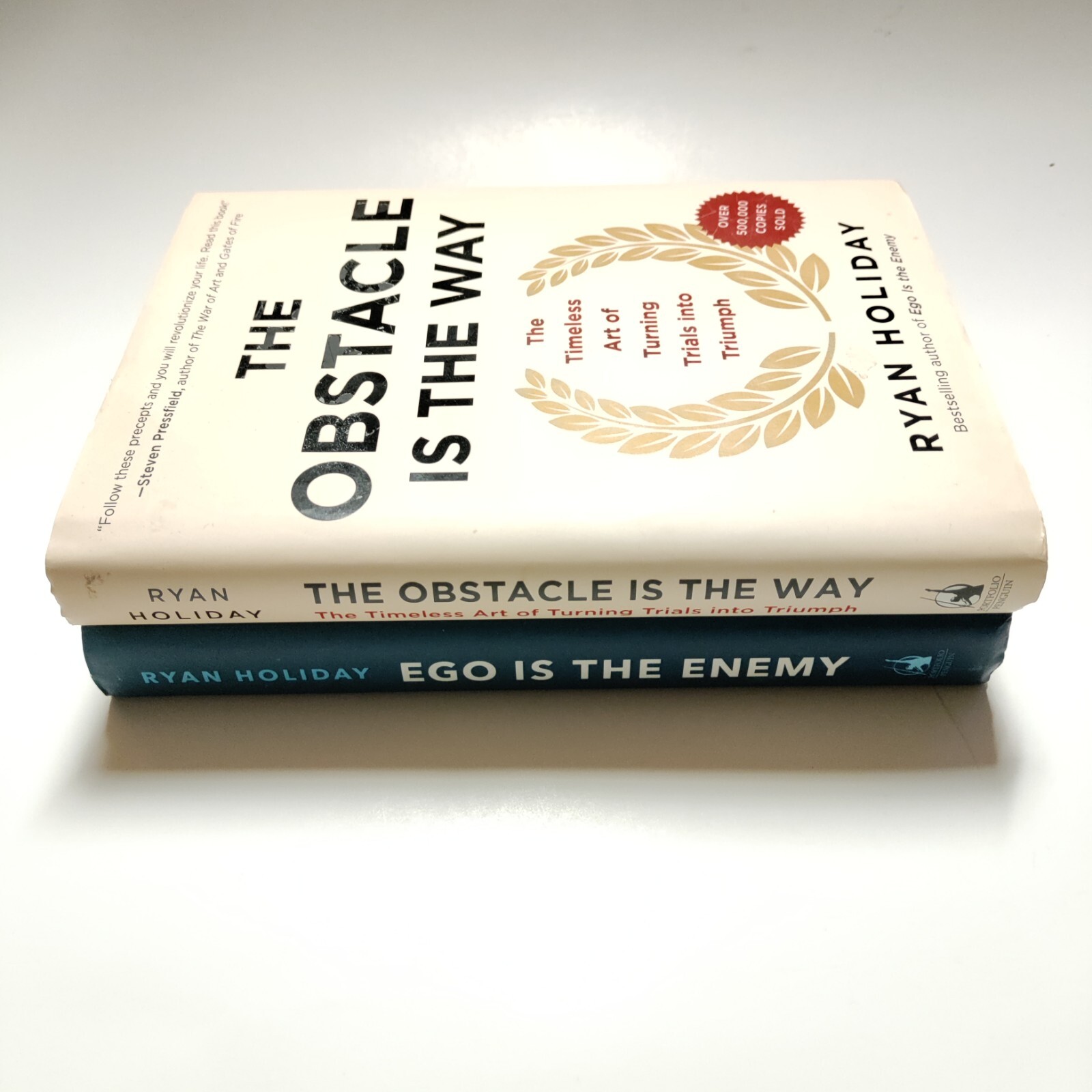 Ryan Holiday Book Lot Obstacle Is The Way Ego Is The Enemy Hard Cover ...