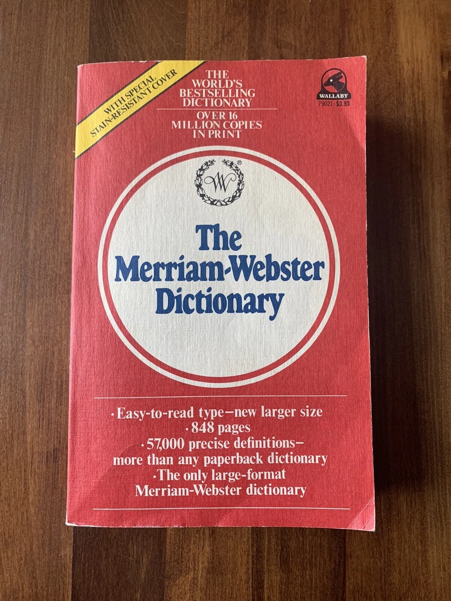 Merriam Webster Dictionary Cover