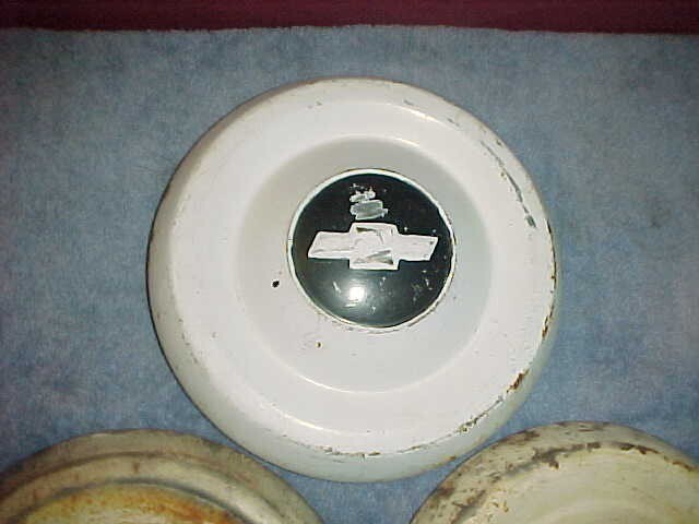 Chevy 1955-56 Apache Truck (3) Dog Dish Bowl Hubcaps Solid Slum Driver ...
