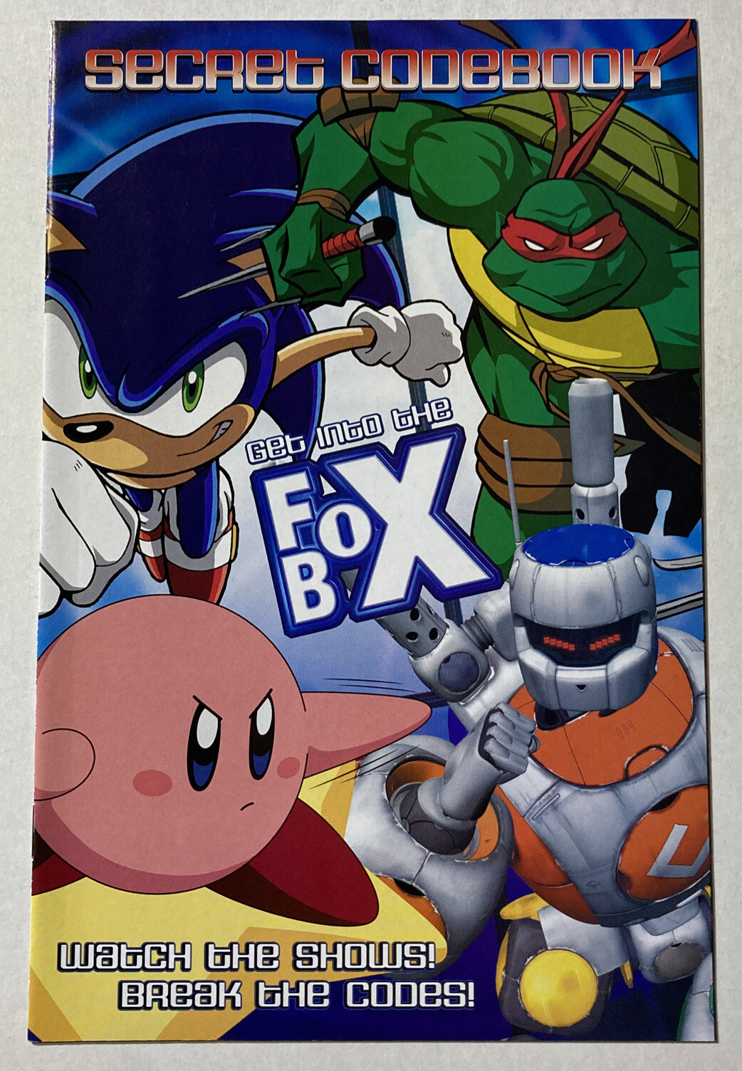 Secret Codebook - Fox Box - TMNT, Sonic, Kirby, Cubix - 2003 | eBay