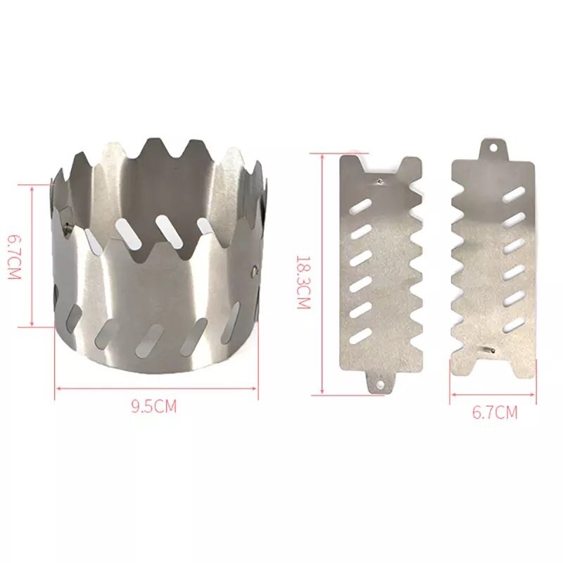 Ultra Lightweight Wind Shield Pot Stand Trangia Alcohol Burner Camping ...