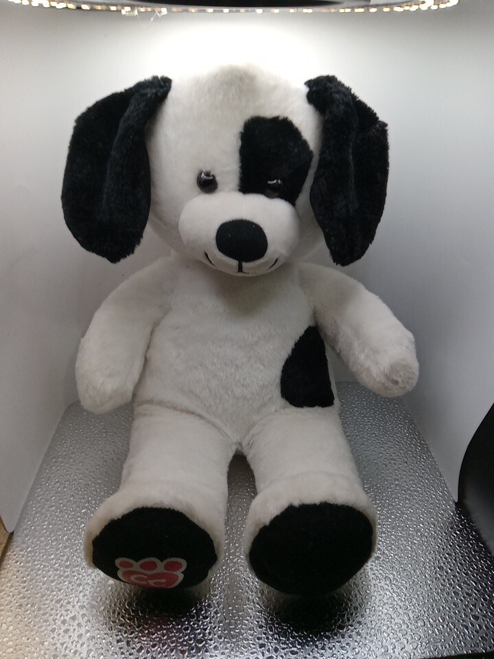 Build A Bear Puppy Dog 2018 CC Plush BAB 14" Pup White and Black ...