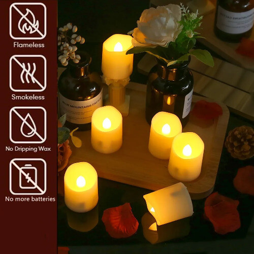 Rechargeable LED Candles By USB Timer Flames Candles Charger Candle ...