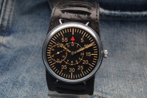 GERMAN PILOT observer b-uhr MILITARY WATCH WAR2 WW2 TYPE serviced ...
