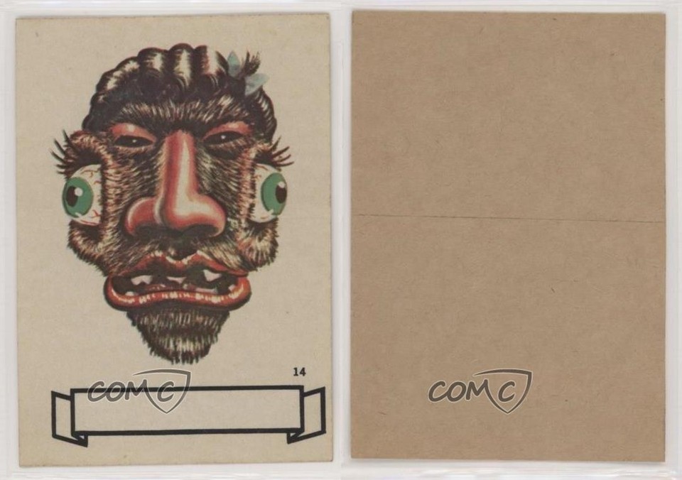 1966 Topps Ugly Stickers Make Your Own Name Sticker #14 0b2 | eBay UK