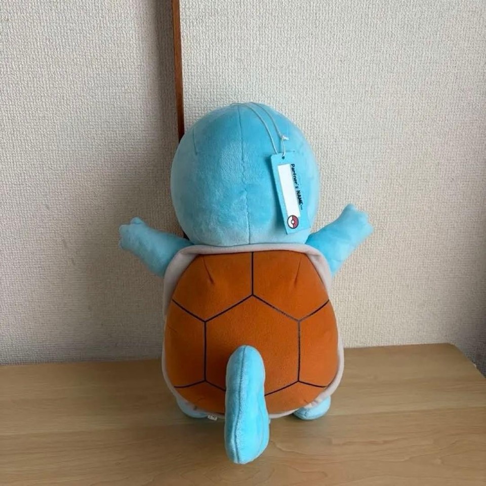 Pokemon Squirtle Plush Toy 11.8in Blue Turtle Shell Name Tag | eBay