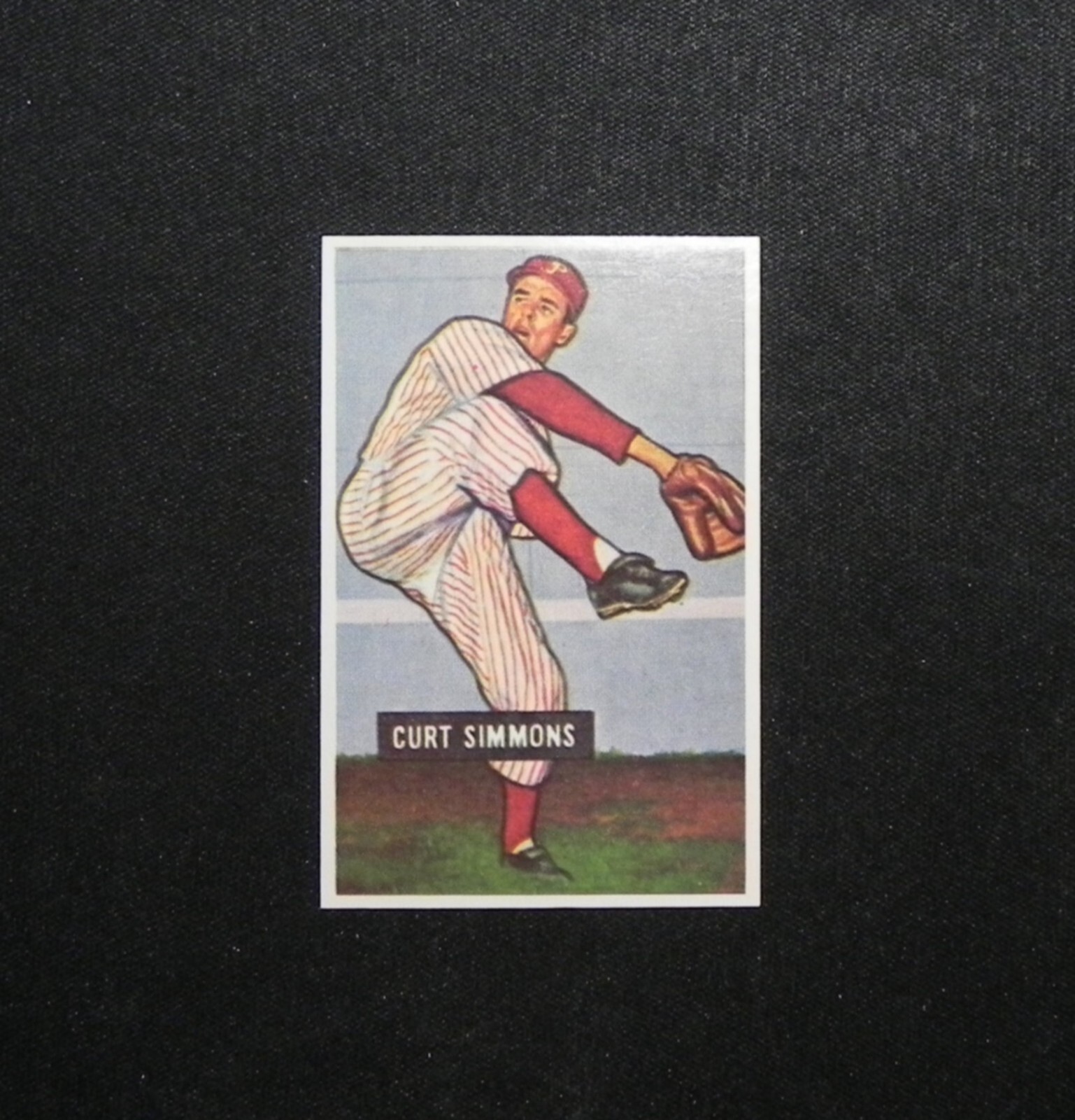 CURT SIMMONS Dover Reprint of 1951 Bowman Card #111 _ EXACT CARD (B) | eBay
