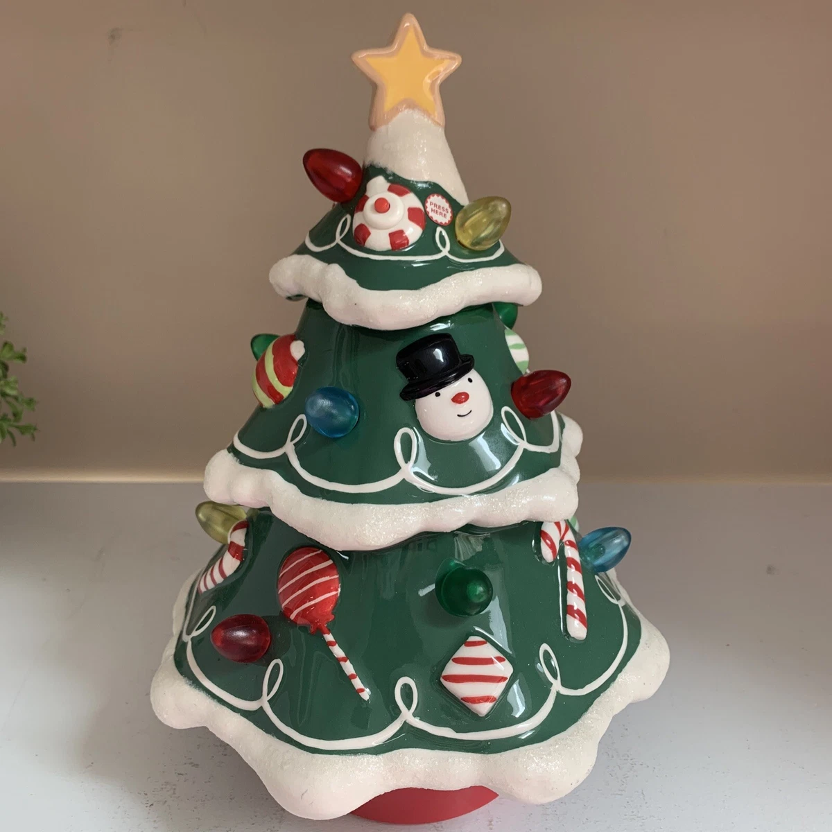 Rare Hallmark Lights and Sounds Gumdrop Lights Christmas Tree ...