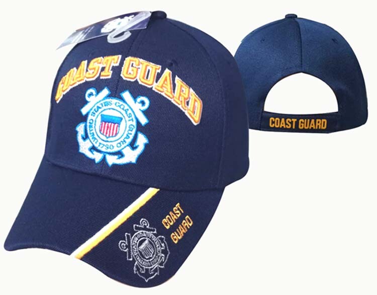 Official Coast Guard Licensed USCG Emblem w/ shadow Cap HAT LICENSED | eBay