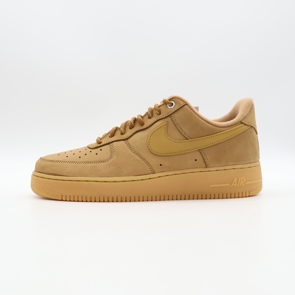 CJ9179-200 Nike Air Force 1 Low Flax Wheat Gum Light Brown Black (Men's ...
