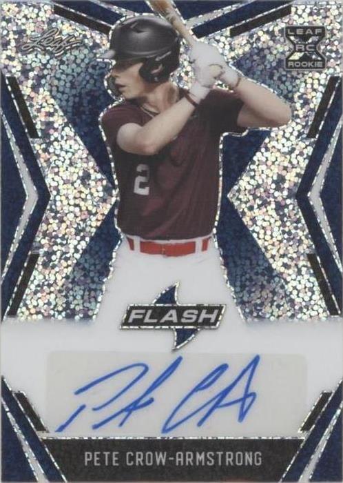 2020 Leaf Flash - Pete Crow-Armstrong #BA-PCA Blue /50 (AU, RC) for ...