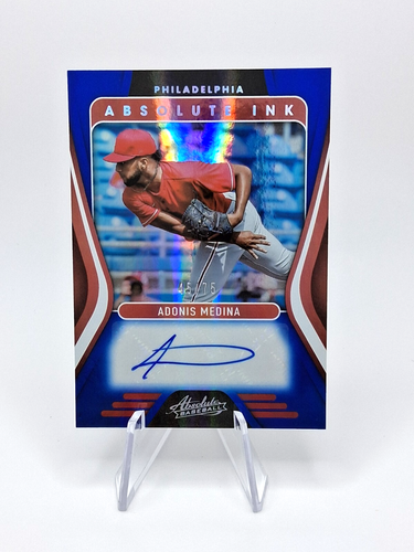 2022 Panini Absolute - Absolute Ink Adonis Medina #AI-AD Spectrum Blue ...