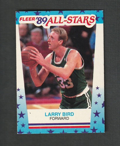 1989-90 Fleer Sticker Larry Bird #10 Boston Celtics | eBay