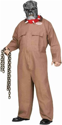 Fun World Men's Junk Yard Guard Dog Butch Plus Size Costume & Mask up ...