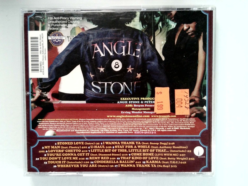 Angie Stone - Stone Love (CD, 2004) Record Club Version | eBay
