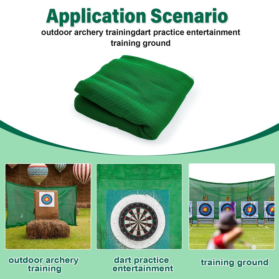 Archery Backstop Heavy Duty Archery Back Stop Netting Reinforced ...