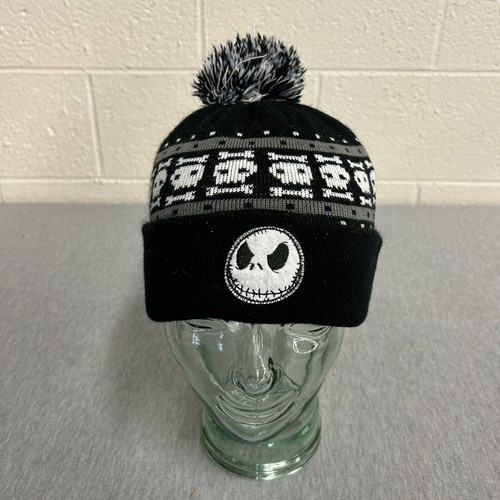 Jack Skellington Skull Cross Bones Stocking Cap Winter Beanie Toque Hat ...