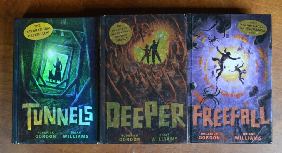 Lot of 3 Books in the Tunnels Series by Roderick Gordon Freefall ...