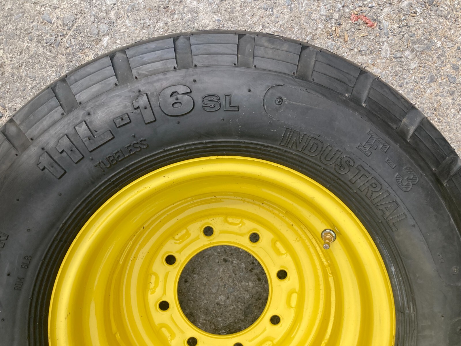 2 NEW 11L-16 Backhoe Tires/Rims/Wheels for Ford 555 & 655 2WD - F3 12 ...