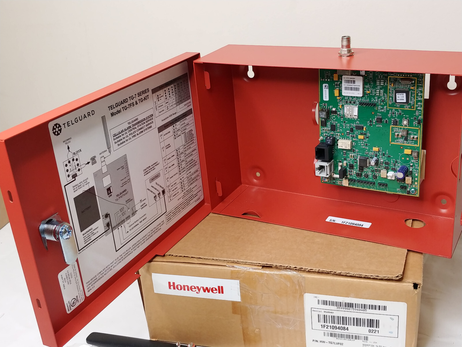 Telguard Telular TG-7FS fire cell radio Honeywell HW-TG7LVF02 | eBay