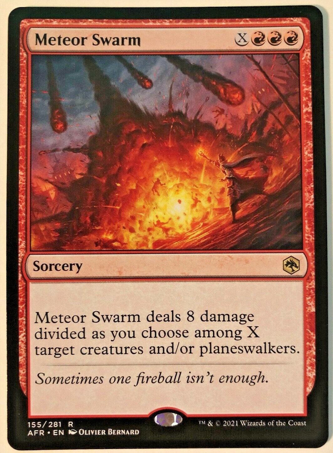 MTG Meteor Swarm Adventures in the Forgotten Realms 155/281 Regular ...