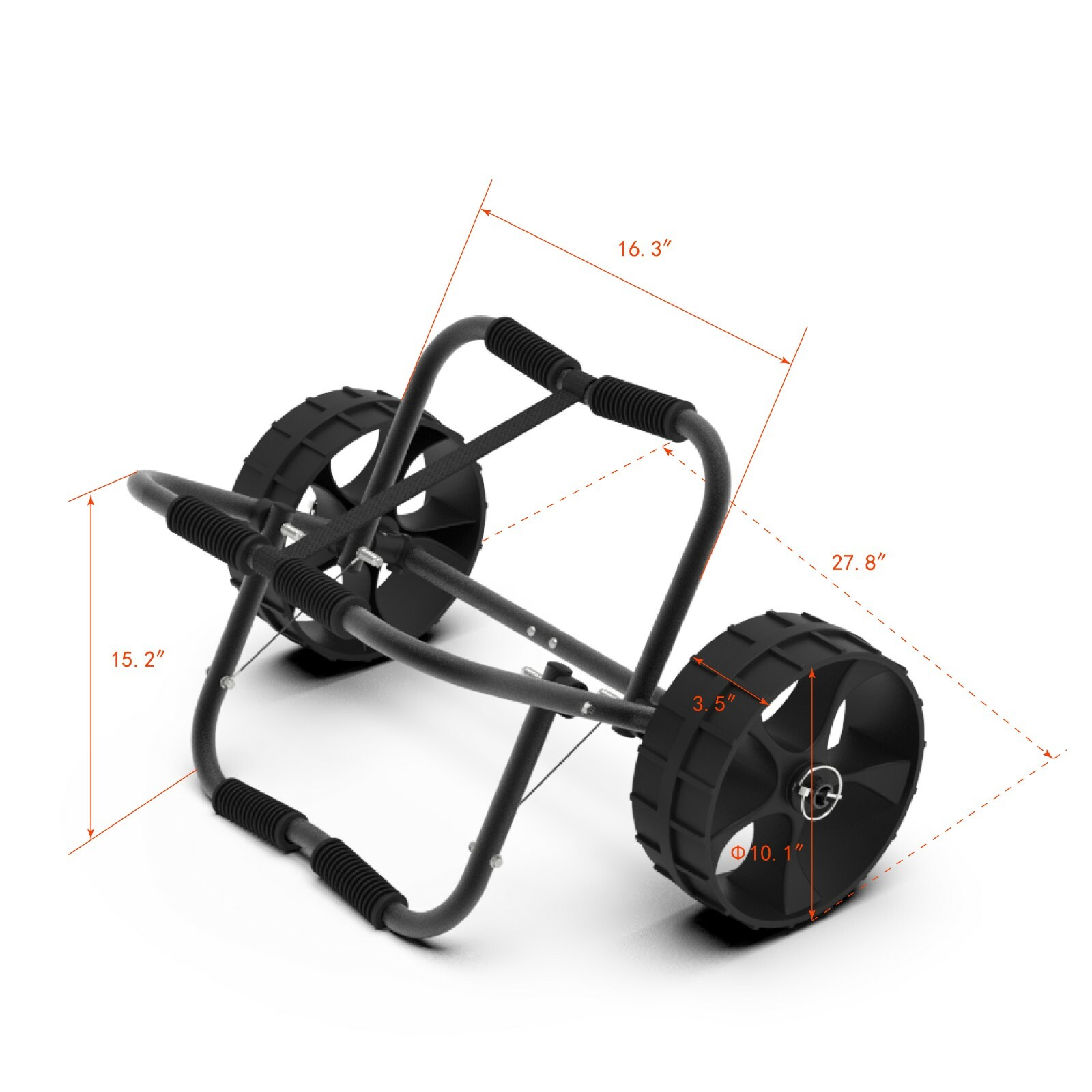 Foldable Durable Kayak Canoe Boat Carrier Cart Trailer Trolley Dolly ...